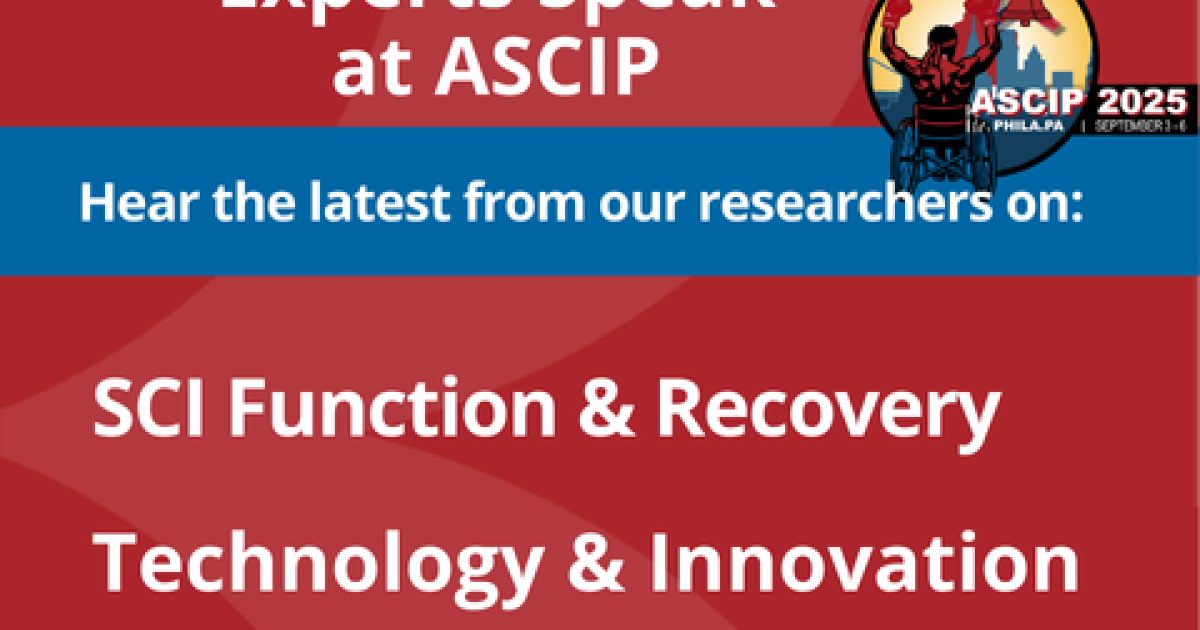 10 Kessler Foundation Researchers to Present at Annual ASCIP Conference | Kessler Foundation